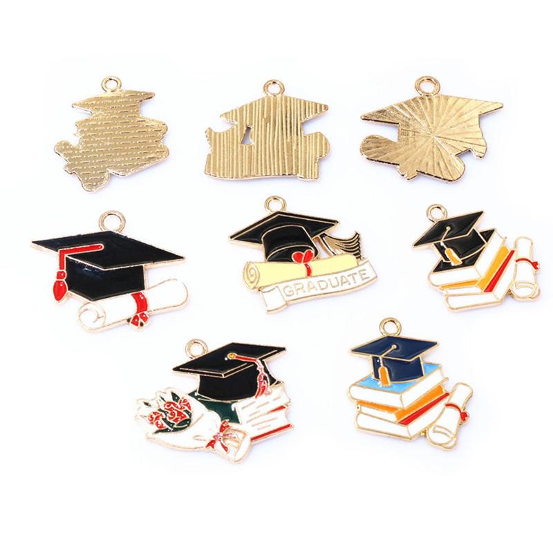 Pin Lapel Peringatan, Lencana Graduasi Bergaya, Pin Topi Grad Hiasan ...