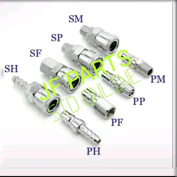 Jual Quick coupler Kopler copler Angin 1/4in JF - SH20 - Kab. Tangerang ...