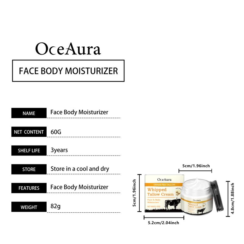 OceAura Tallow Honey Moisturizer Hydrates And Moisturizes Smooth Skin ...