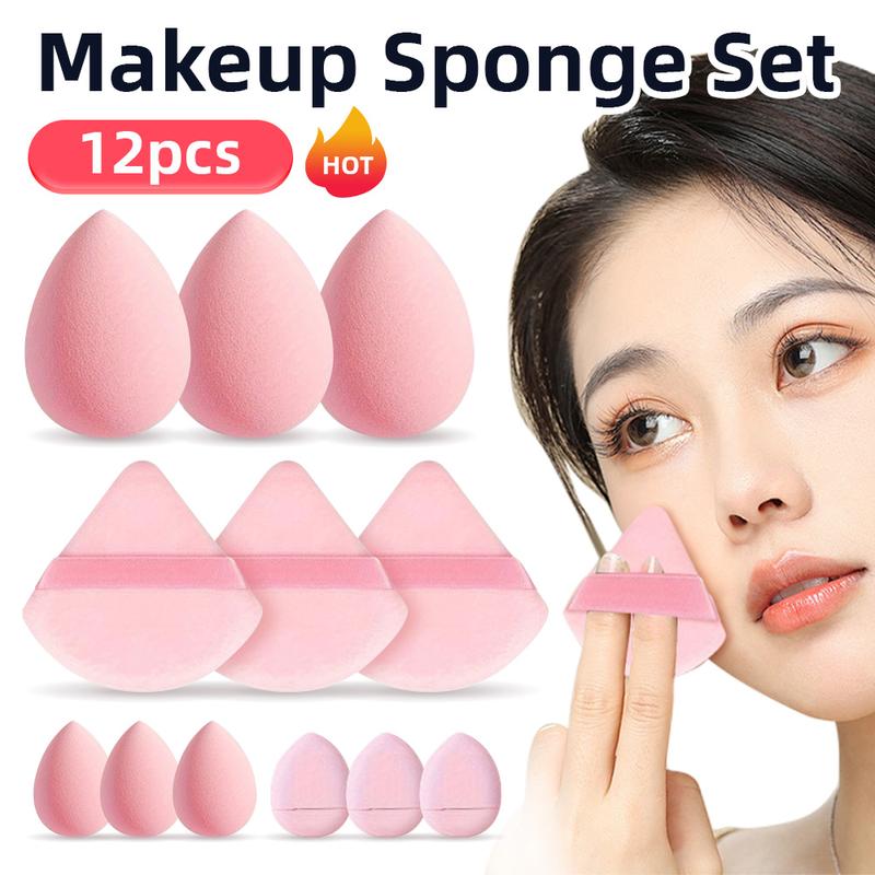Set Span Mekap, 12Pcs, Span Bedak, untuk Muka dan Asas, Sesuai - TikTok ...