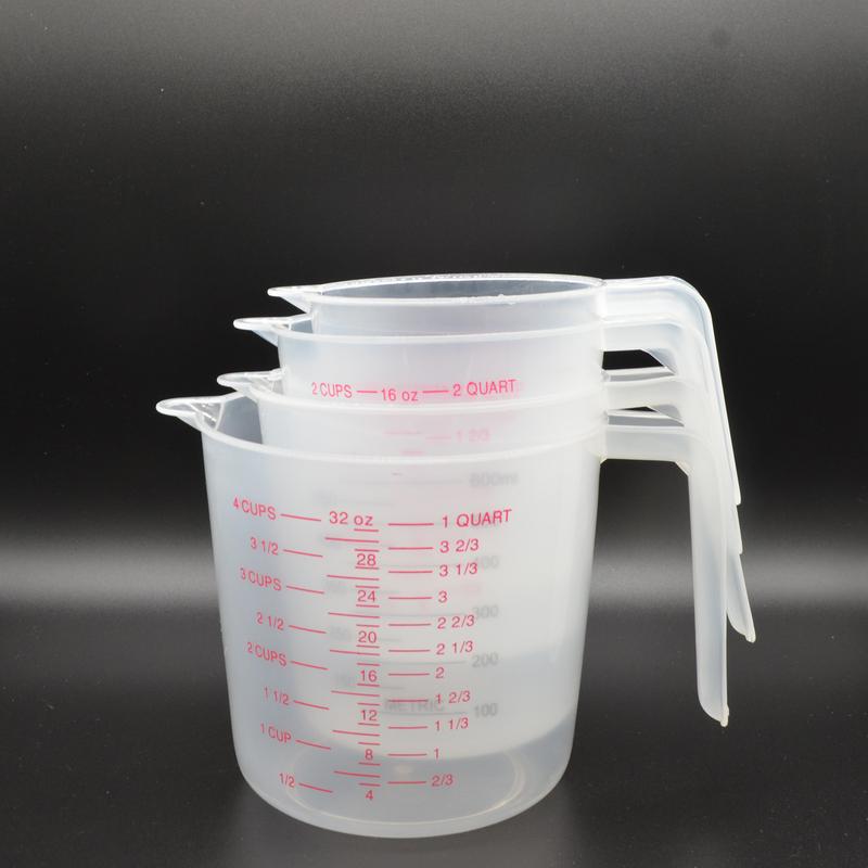 Household plastic measuring cup transparent tape graduated cup - TikTok ...
