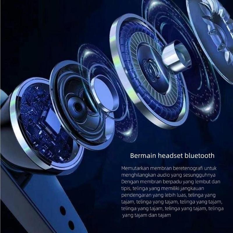 X15 Gaming Earphone Bluetooth TWS Tampilan Digital Nirkabel Bluetooth 5 ...