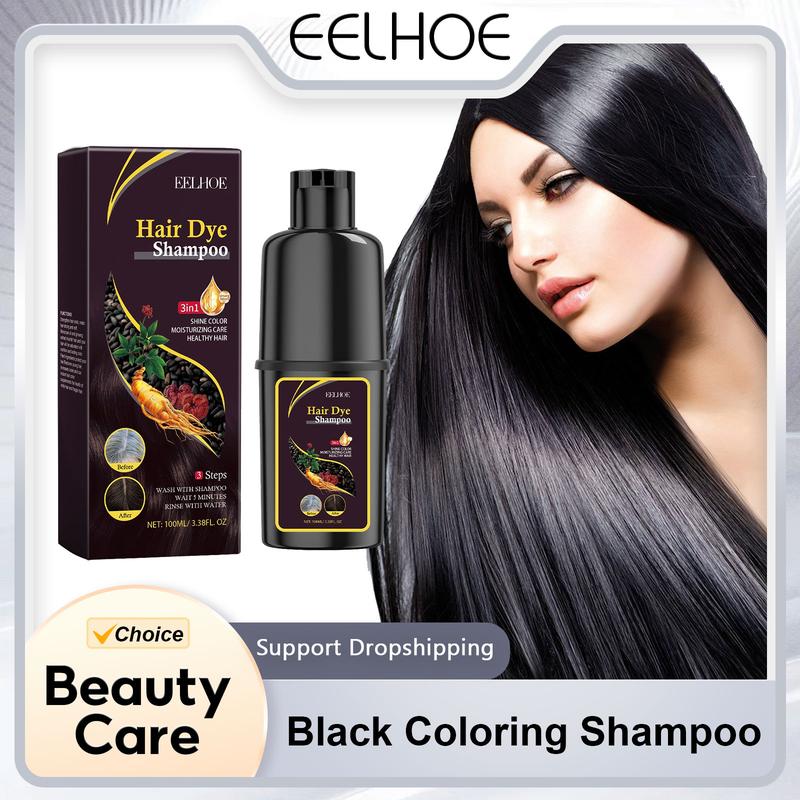【Official Guarantee】Syampu Pewarna Hitam, EELHOE, Warna Hita - TikTok ...