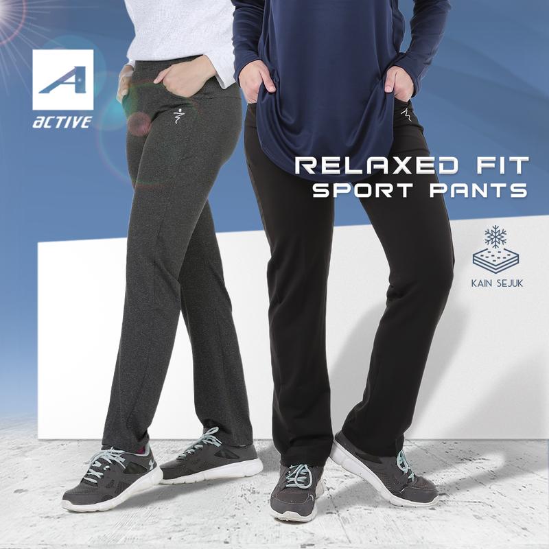 Emax Seluar track Sukan viral Relaxed Fit (M-3XL) Muslimah Wanita ...