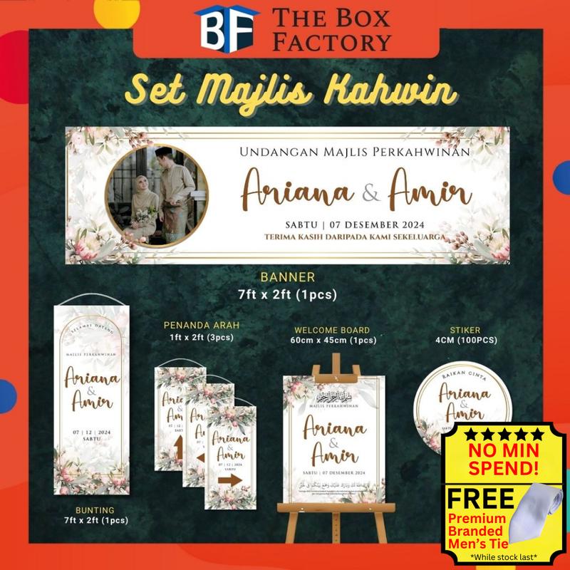[Customised] PAKEJ KAHWIN Wedding Banner Package Kad Kahwin, - TikTok ...