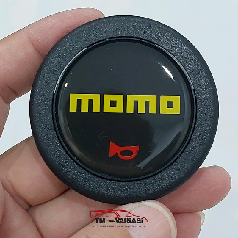 Horn Button Impor Tombol Klakson Stir Racing Logo MOMO Universal - Shop ...