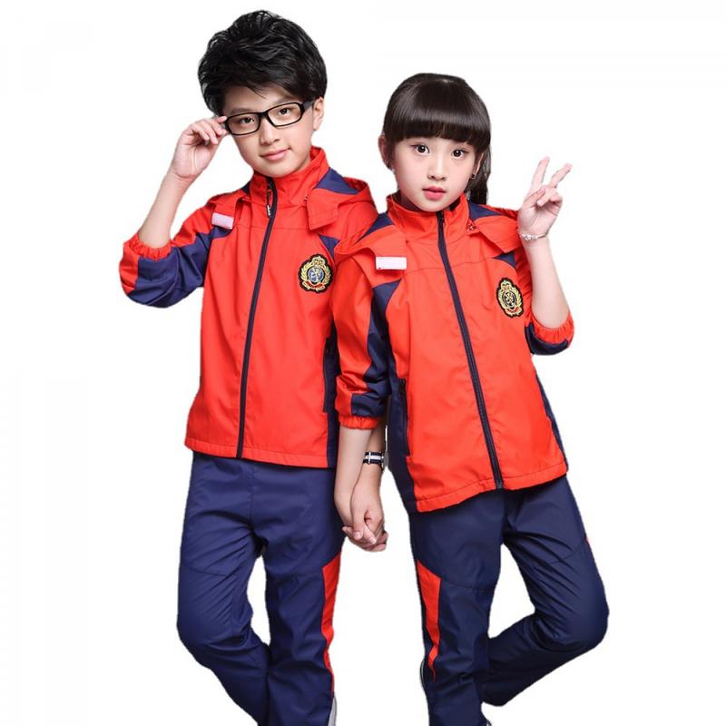 Children's Spring and Autumn School Uniforms Boys and Girls Sports ...