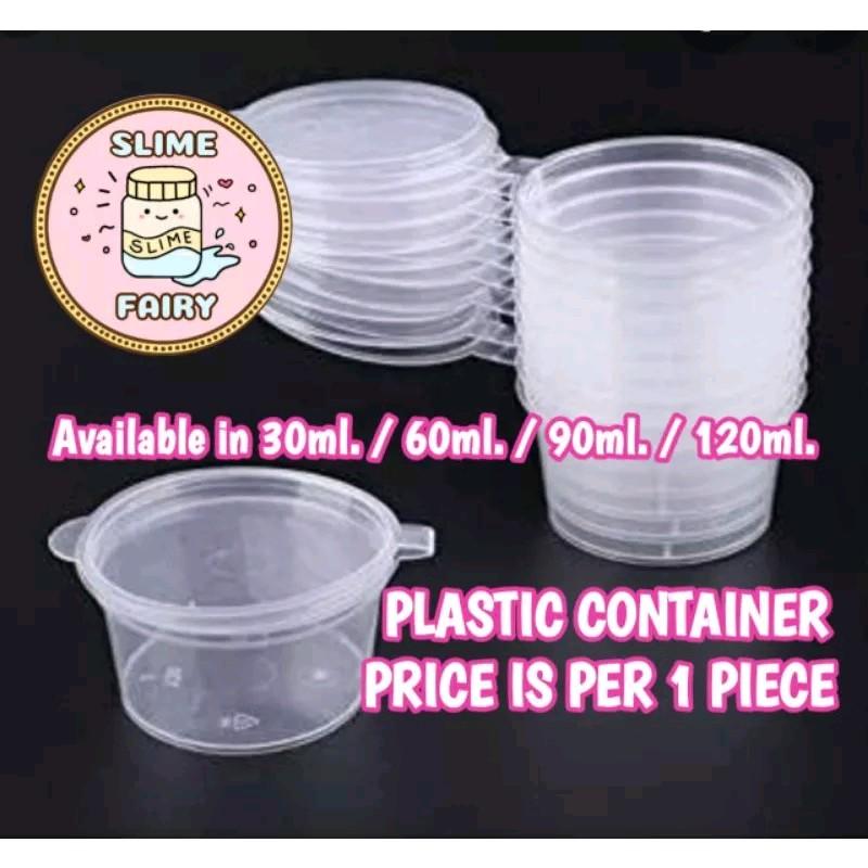 SINGLE Plastic Container Hinged Cup For Slime Storage By Slime - TikTok ...