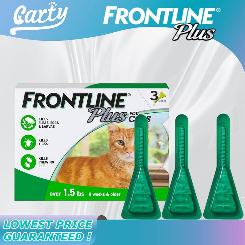Frontline plus anti-flea and tick treatment for cats over 1. - TikTok ...
