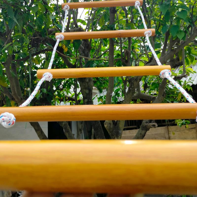 Tangga Tali Anak 2 meter Kayu Keras - Shop | Tokopedia