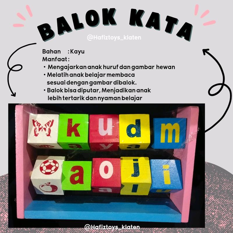BALOK KATA KAYU - Shop | Tokopedia