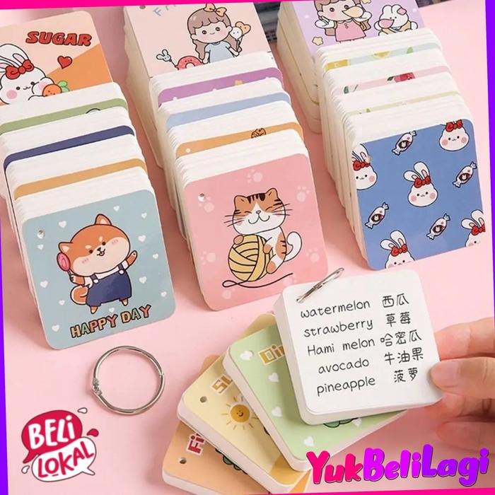 Jual COD YBL Buku Note Ring Gantung Karakter Lucu Notebook Ring Mini ...