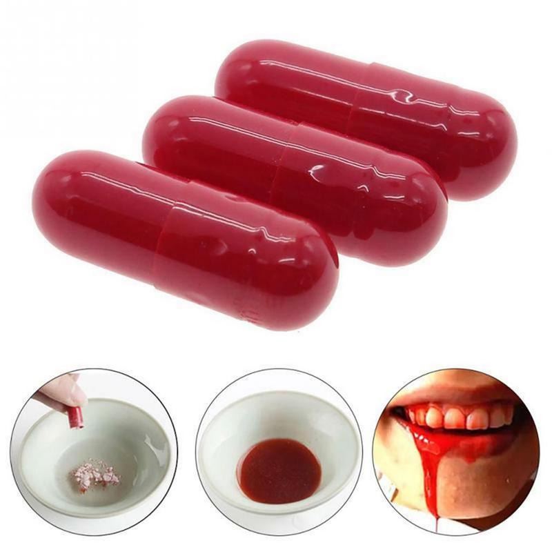 Louterh Fake Blood Pills Theatrical Liquid Fake Blood Pills Capsules - TikTok Shop Philippines