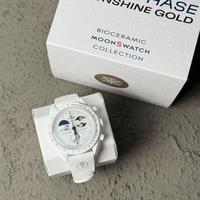 Jual SWATCH X OMEGA MISSION TO EARTHPHASE MOONSHINE GOLD COLD MOON (100 ...