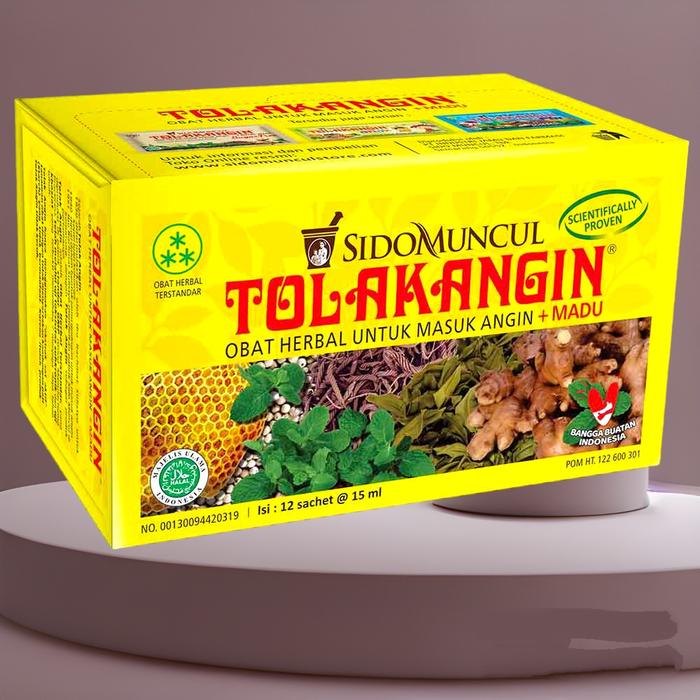 Jual Tolak angin Cair 1 box 12 sachet anti masuk angin (promo diskon ...