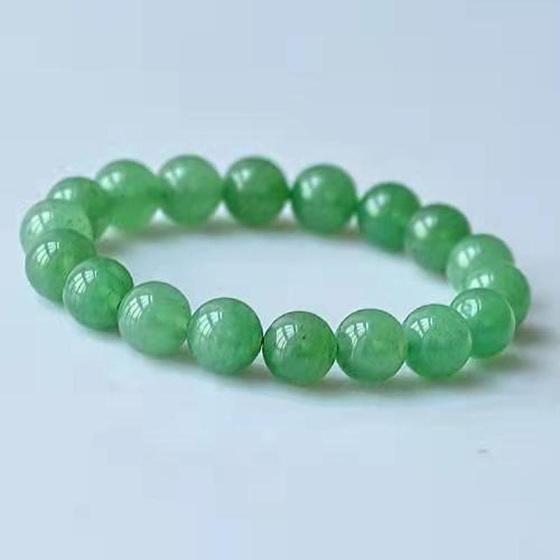 Gelang Tangan Manik Jed Dongling, Alamiah, Manik Bulat, Jed Hijau Muda ...