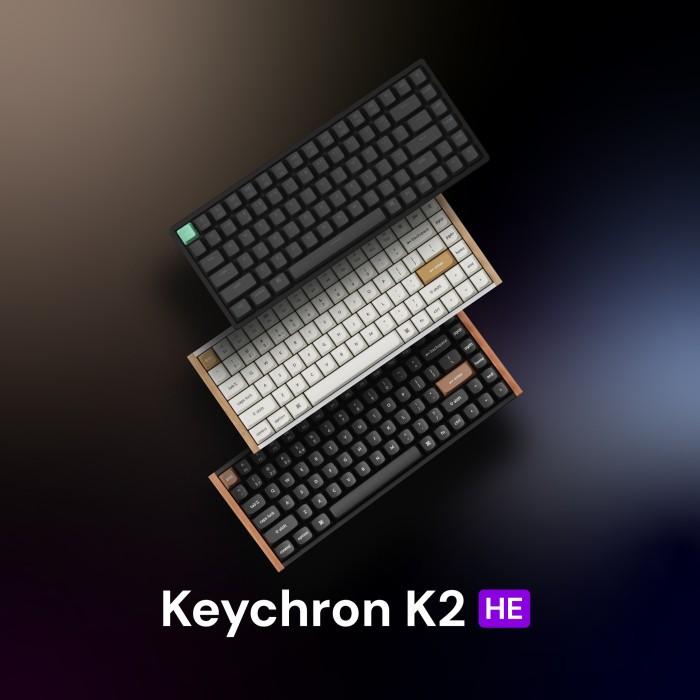 Promo Keychron K2 HE Wireless Magnetic Switch Custom Keyboard Rapid ...