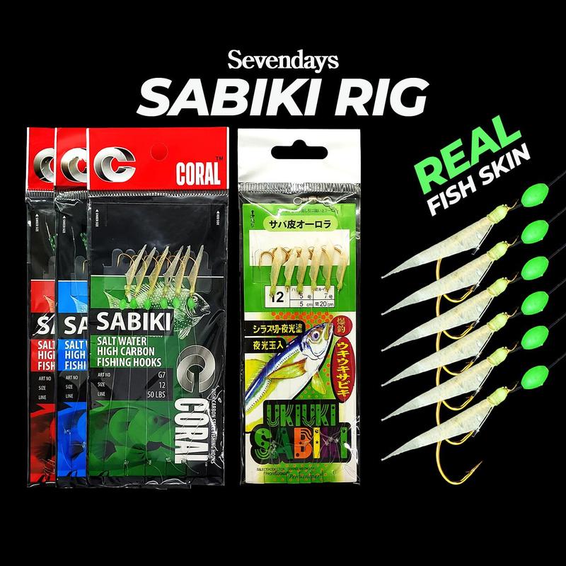 Mambas Sabiki Rig Size #8/#10/#12 Fishing Hook Apollo Apolo Pancing ...