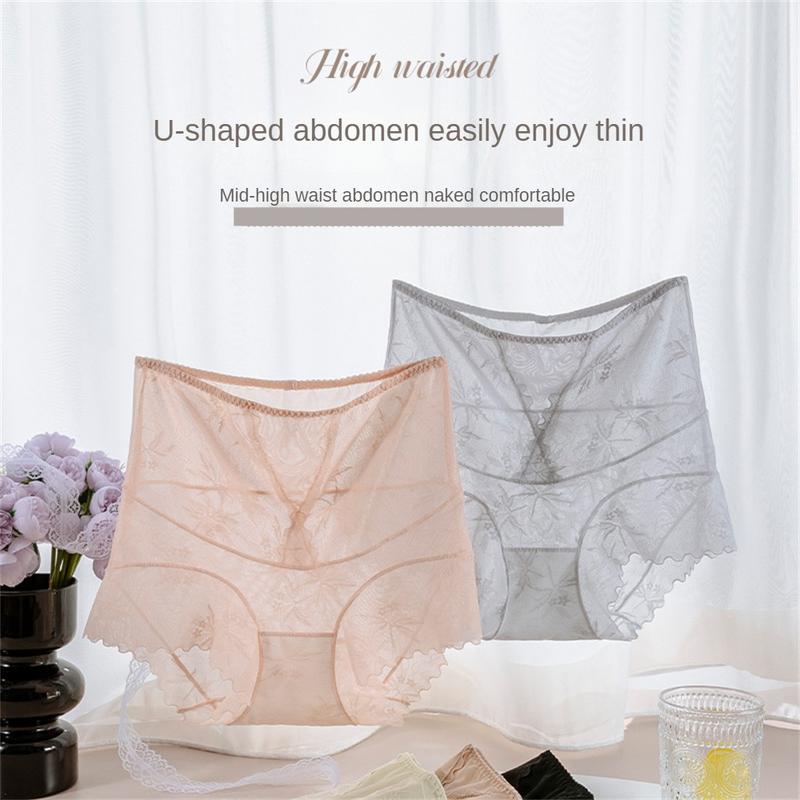 Women High Waist Body Shaper Panties Ice Silk Seamless Butt Lifter ...