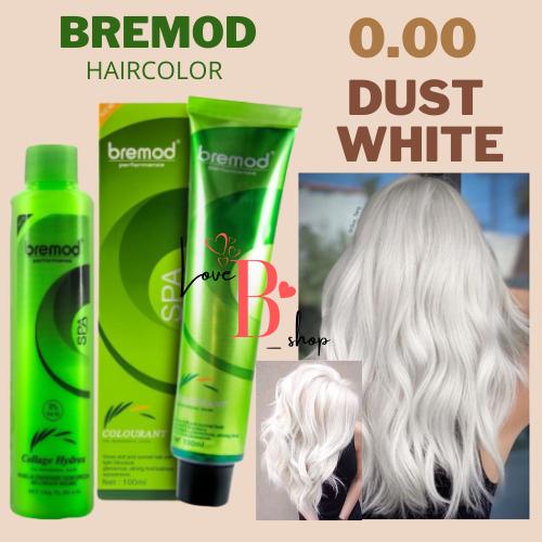 BREMOD 0.00 DUST WHITE HAIR COLOR SET WITH OXIDIZING - TikTok Shop ...