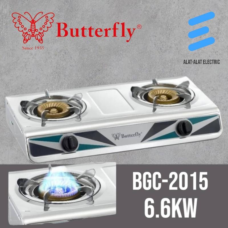 Butterfly Stainless Steel Double Gas Stove - BGC-2015 - TikTok Shop ...