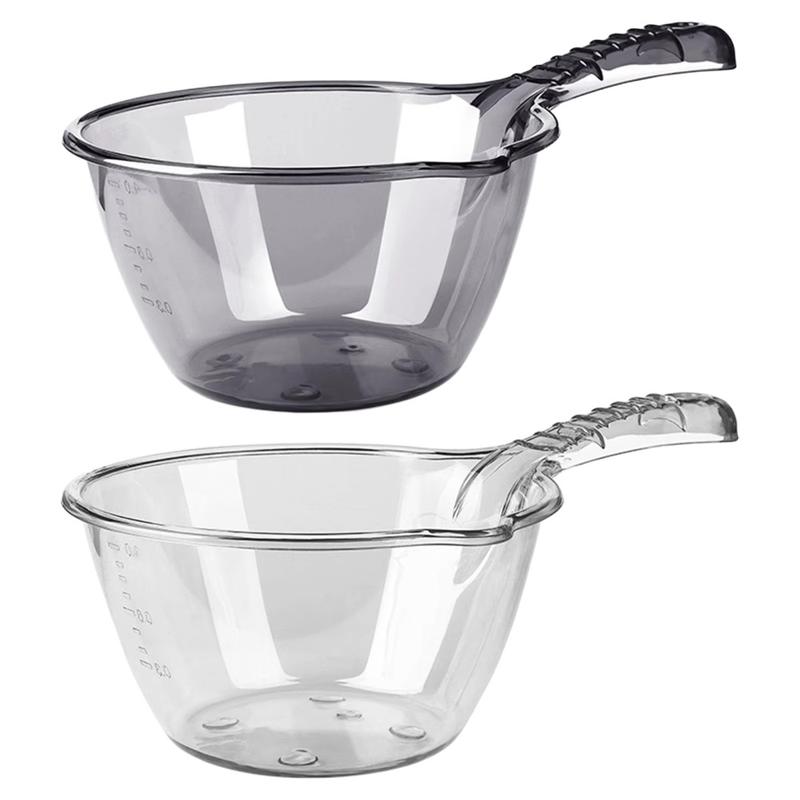 Durable Thickened Dipper Water Ladle Plastic Transparent Bathing ...