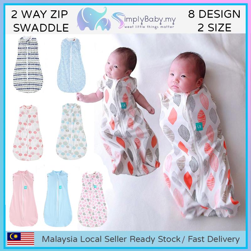 SIMPLYBABY Baby Swaddle Zipper with Arms Free Option 2 Way Zip - TikTok ...