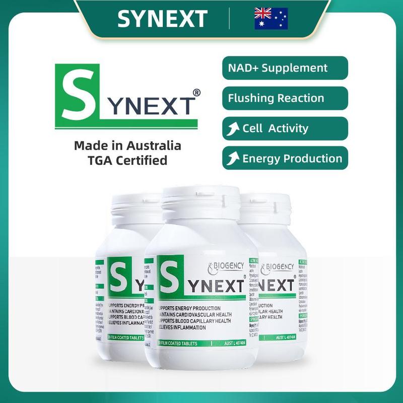Synext NAD+ Supplement | NMN NR Alternative | Energy Boost | Flushing Reaction | Made in ...