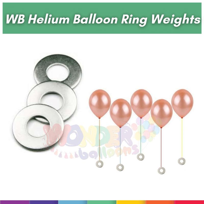 (10pcs / 50pcs) Balloon Metal Chrome Ring Weight | Besi Belo - TikTok ...