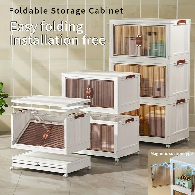 【SG Ready Stock】 Foldable Storage Cabinet Storage Box Stackable ...