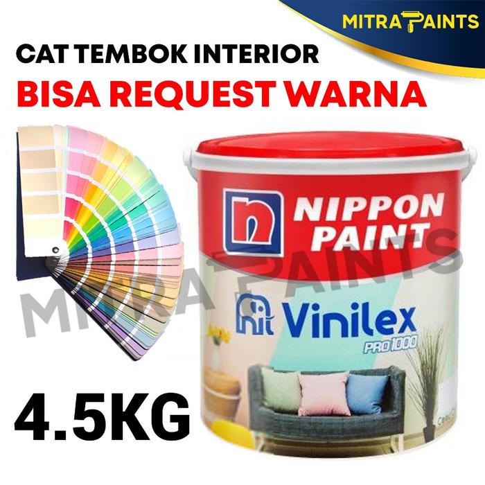Jual CAT TEMBOK INTERIOR VINILEX PRO 4,5 KG / CUSTOM WARNA / NIPPON ...
