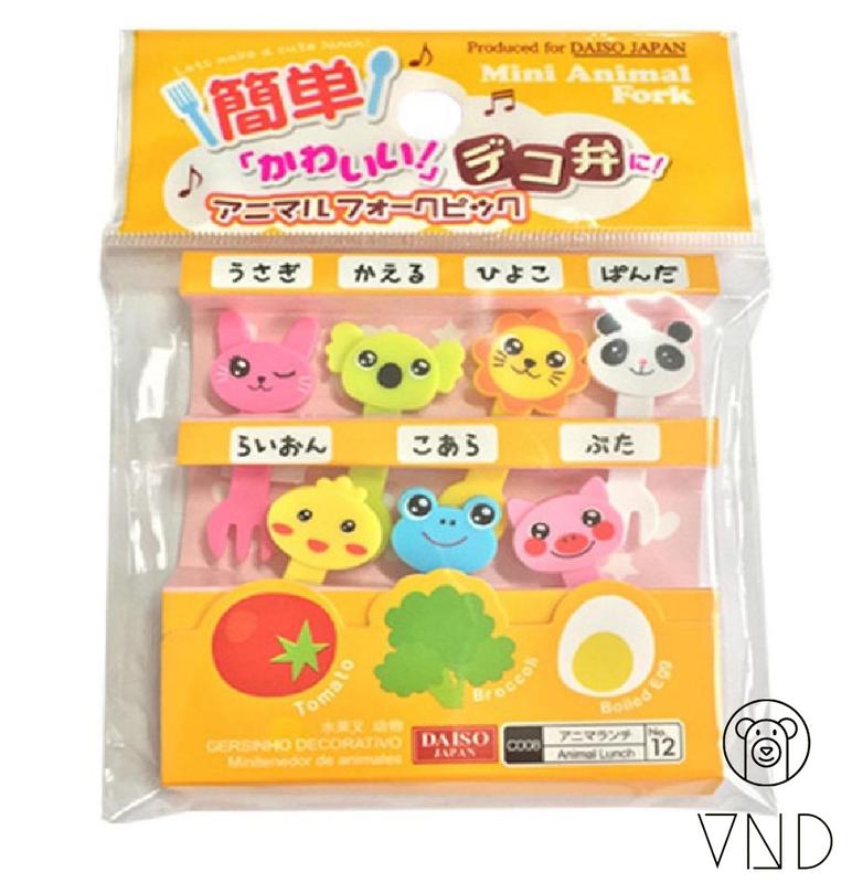 Animal Mini Fork Bento Picks/ Garpu Mini bentuk Binatang/ Hiasan Bento ...