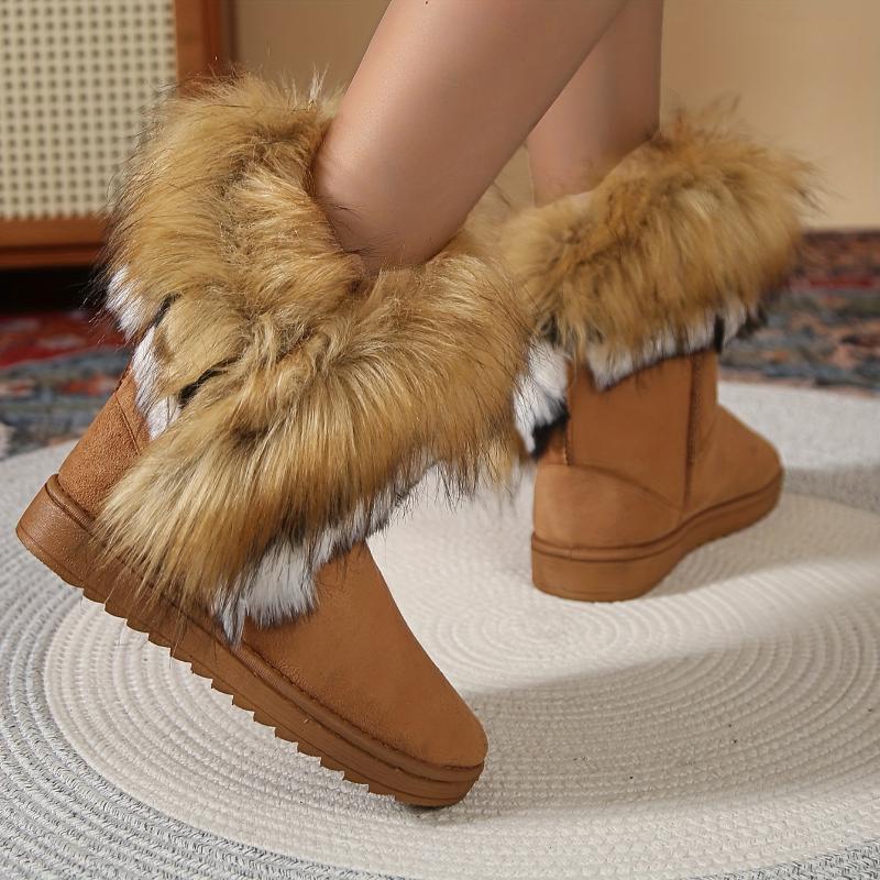 Christmas Black Friday Women's Fluffy Furry Snow Boots, Winter - TikTok ...