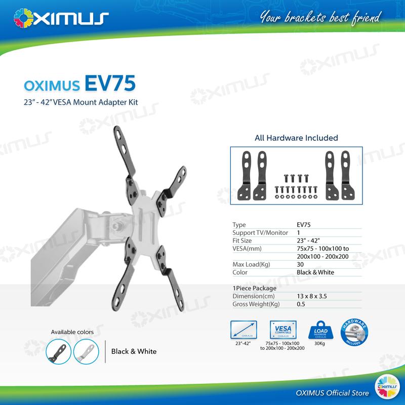 Extender VESA Adapter 75x75 - 100x100 jadi 200x200mm OXIMUS EV75 - Shop ...
