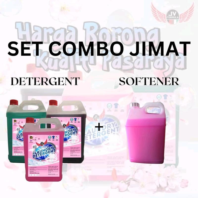 JV FORMULA SET KOMBO 5KG SABUN DOBI DAN SOFTENER 5LITER DOBI - TikTok ...