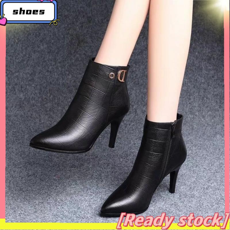 New British style pointy stilettos with women's small heels fashion ...
