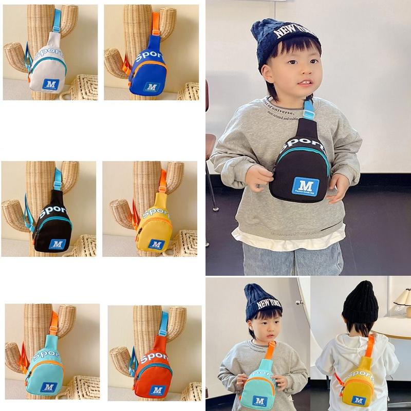 Leisure Snack Bag Crossbody Bag Letter Printed Chest Bag Versatile ...