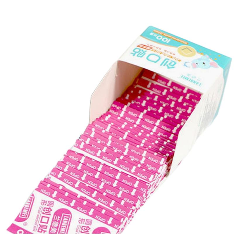 100Pcs Mini Children Band-aid Cartoon Wound Patches Bandage Hemostatic ...
