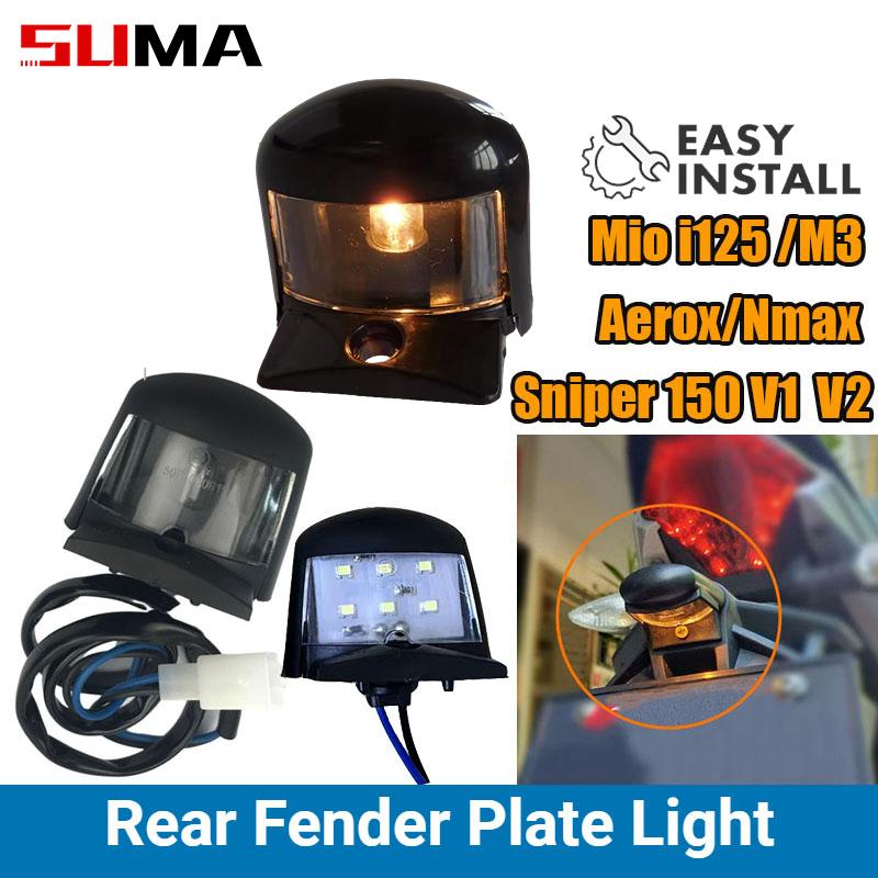 Sniper 150 155 Mio i125 M3 AEROX Nmax plate lamp lampu rear fender ...