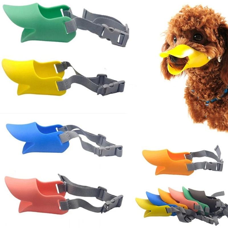 Dog Muzzle Silicone Duck Muzzle Mask for Pet Dogs Anti Bite Stop ...