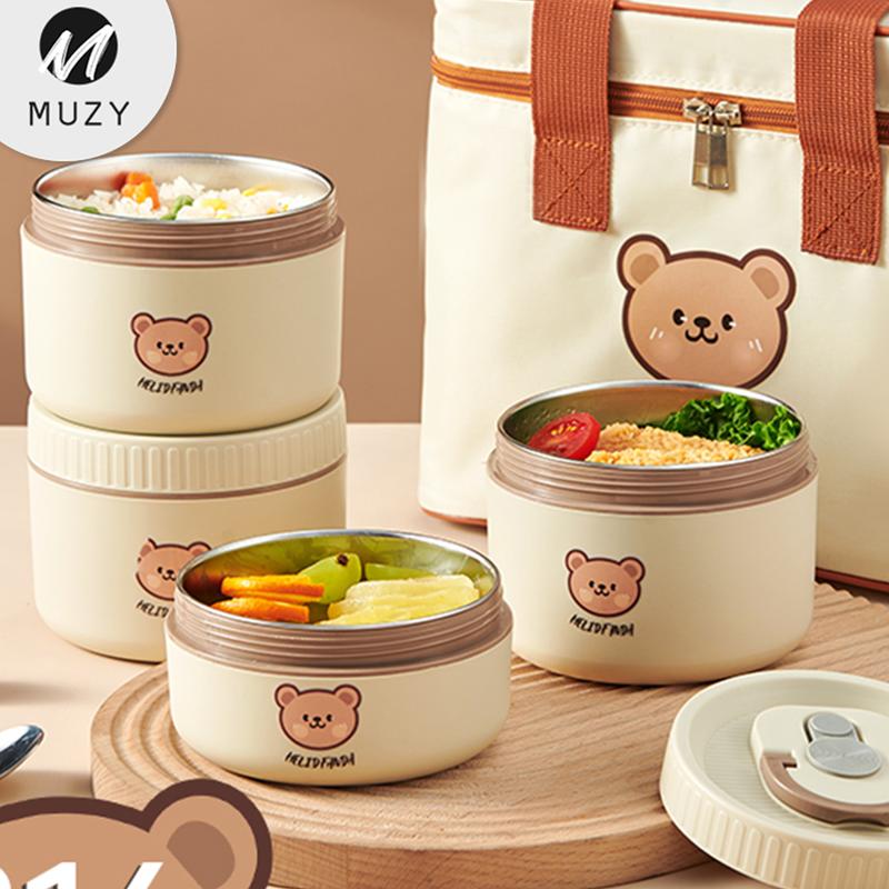 Muzy Termos Sup Makanan untuk Bekal | Kotak Bekel Nasi Tahan Panas ...