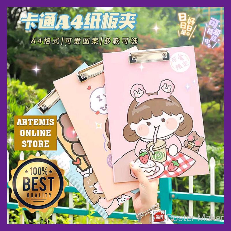 [COD]Papan Ujian Clip Board Motif Lucu Cute Stationery Papan - Shop ...