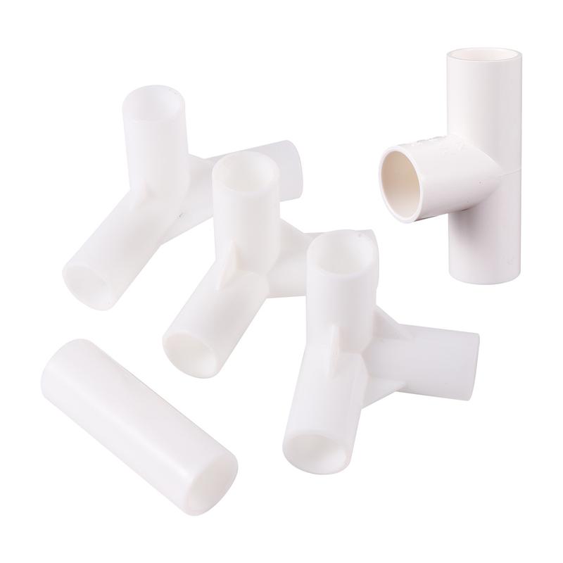 Garden Water PVC Connector 16mm Plastic Straight 3-Way Joint 90/120/135 ...