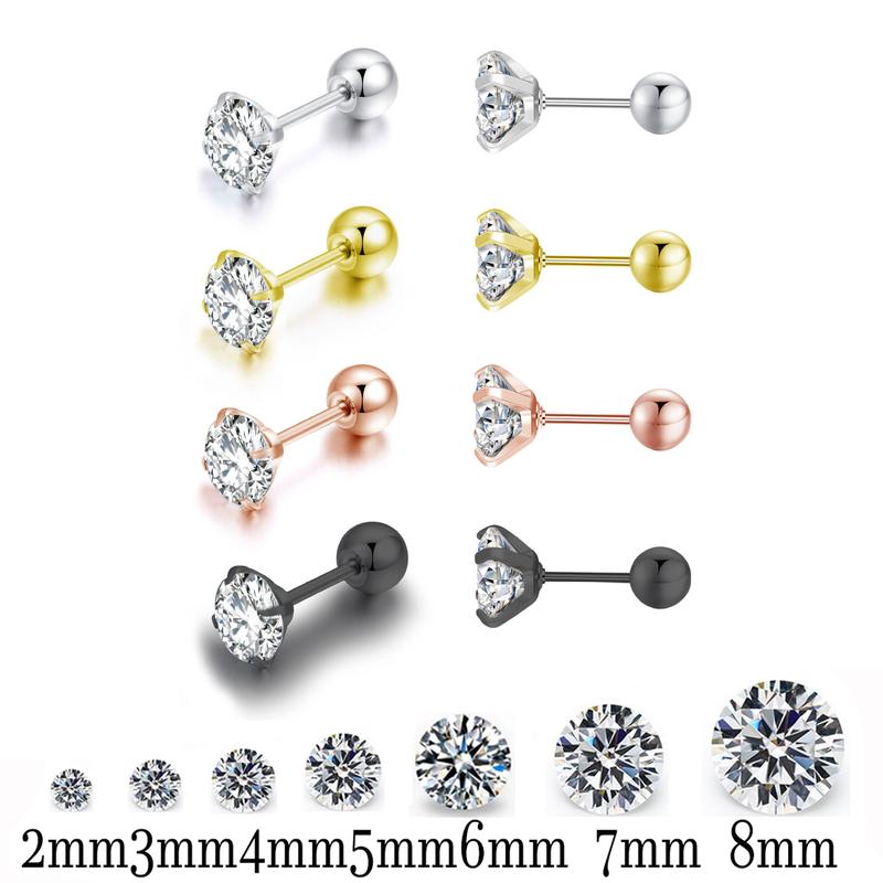 Anting-anting Stud Keluli Titanium Tahan Karat, Perubatan Baru ...
