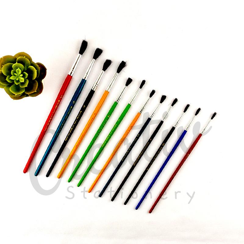 Pagoda Kuas Lukis Hitam No 1-12 Brush - Shop | Tokopedia