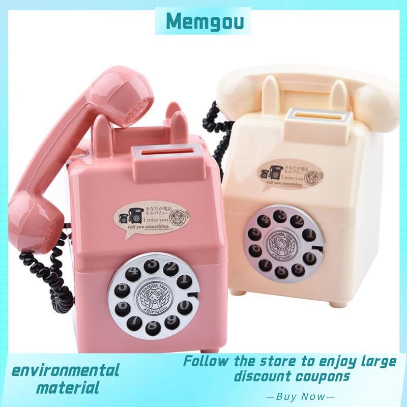 Lovely Retro Telephone Piggy Bank Plastic Creative Gift Coin - TikTok ...