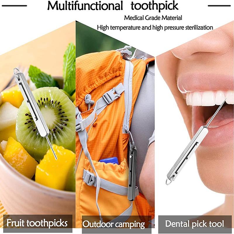 1 Pieces Portable Toothpicks Pocket Toothpick Metal Toothpic - TikTok ...