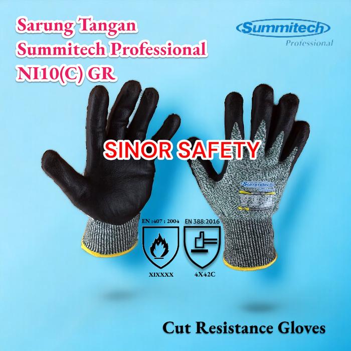 Jual Sarung Tangan Summitech Cut Resistance NI10 (C) GR - Kab. Bekasi ...