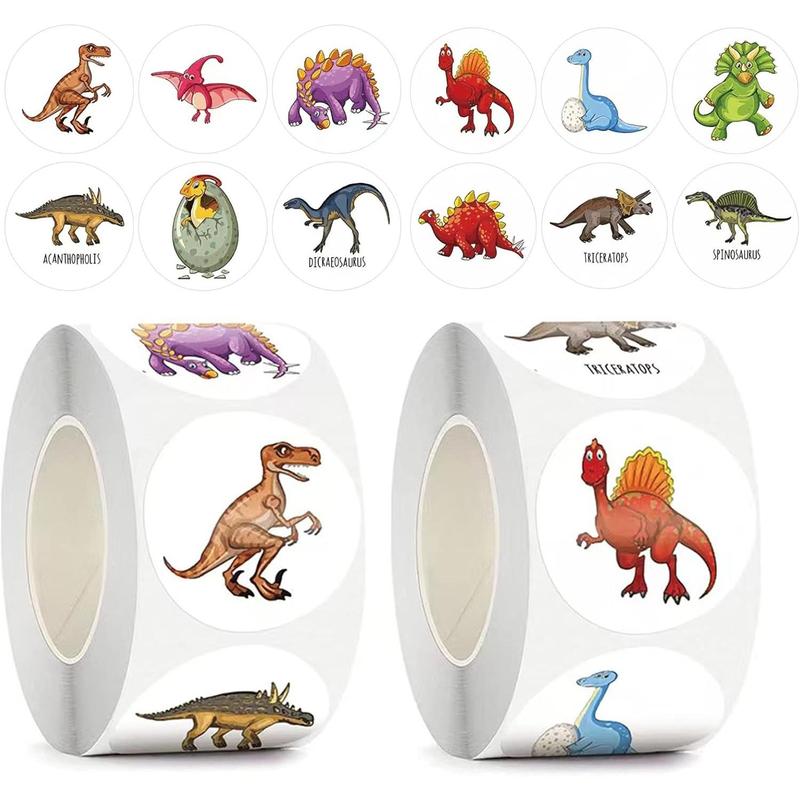 Dinosaur Stickers for Boy Teacher 1000 count Round Reward - TikTok Shop