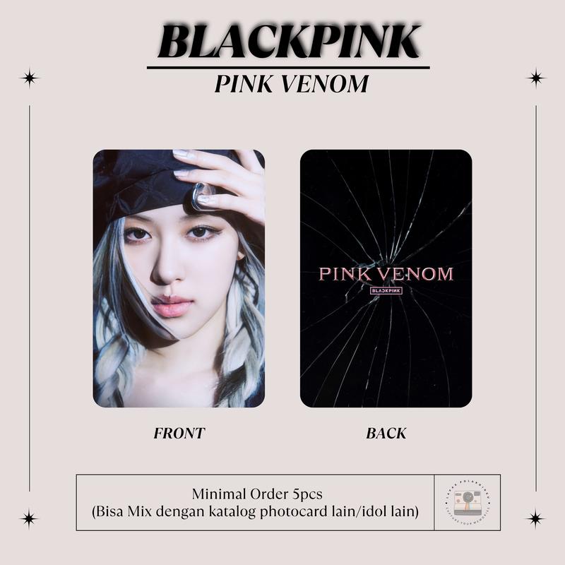 PHOTOCARD BLACKPINK PINK VENOM (UNOFFICIAL - Shop | Tokopedia